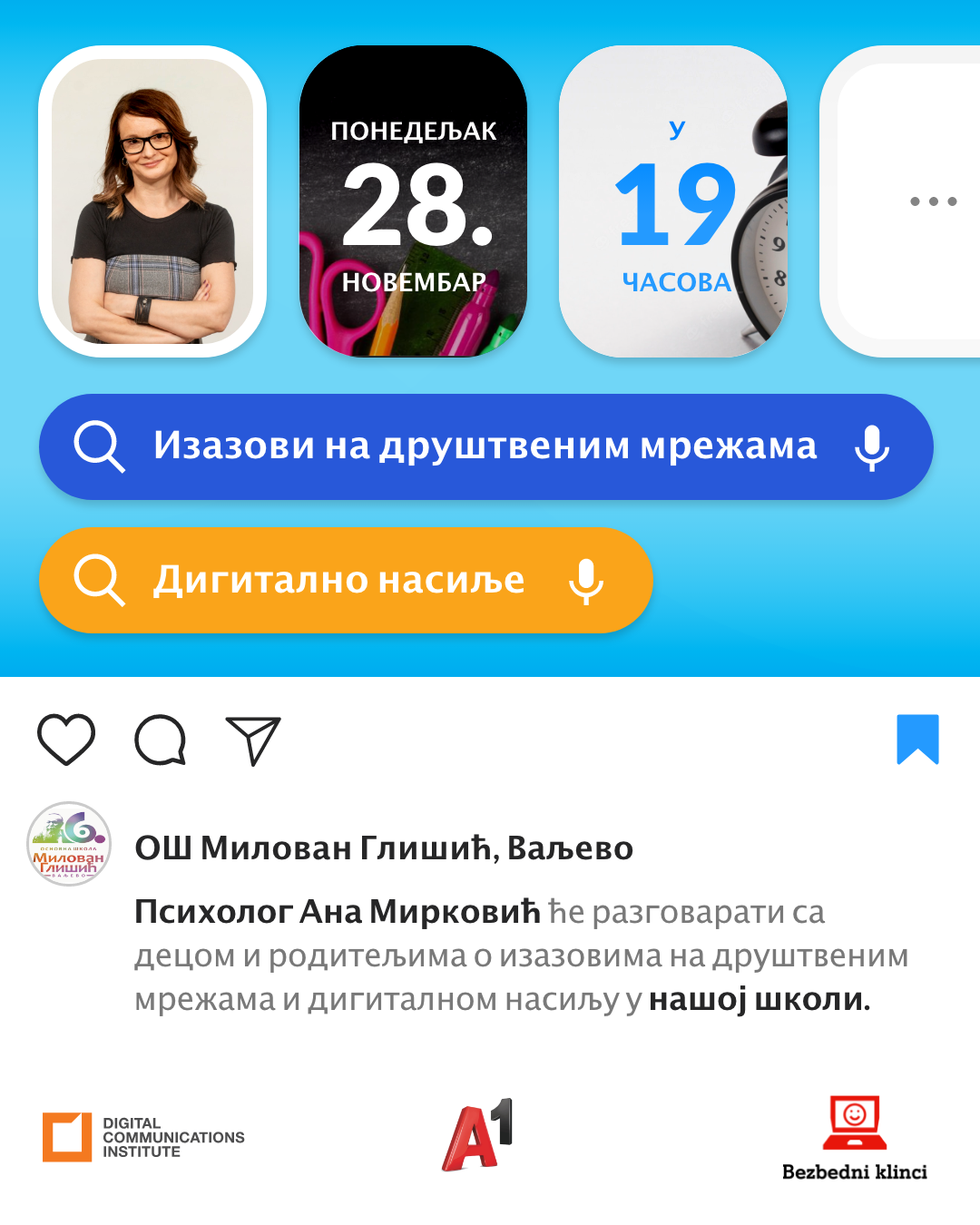 Edukativna radionica iz oblasti digitalnog nasilja u Osnovnoj školi ...